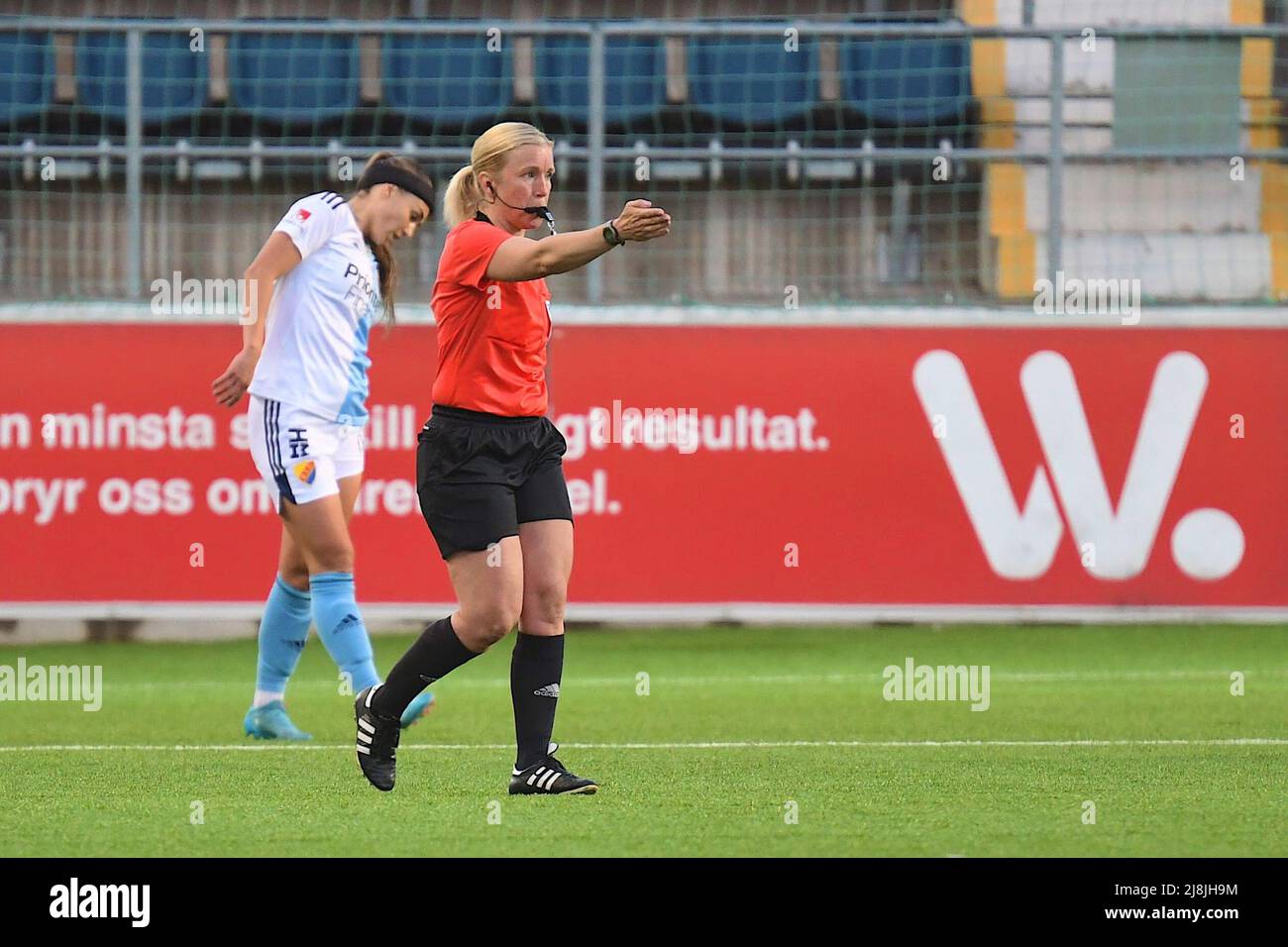 Linkoping, Sweden, May 16th 2022 referee Sara Persson ends the game in ...