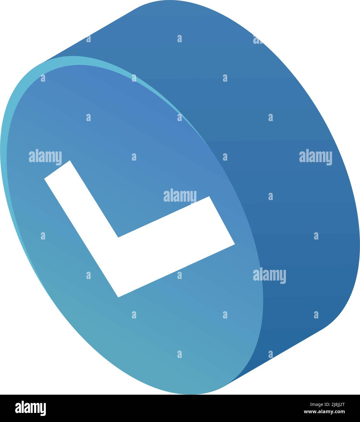 check mark isometric Stock Vector Image & Art - Alamy