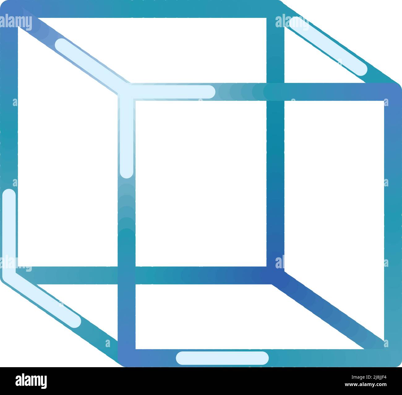 gradient cube icon Stock Vector Image & Art - Alamy