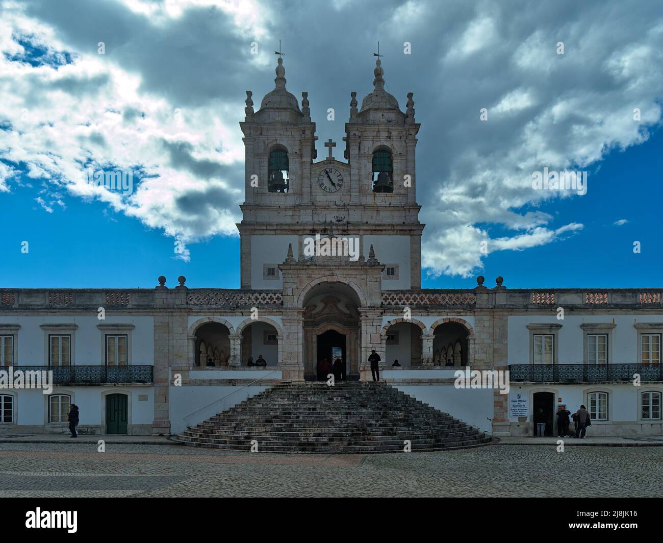 Church of Nossa Senhora da Nazaré. Iconic landmark in the village of ...