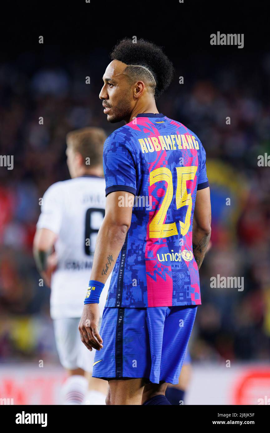 BARCELONA - APR 14: Aubameyang in action during the Uefa Europa League ...