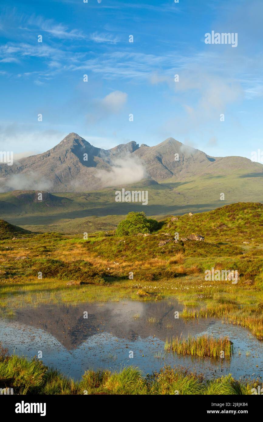 Sgùrr nan Gillean, Am Basteir and Sgurr a'Bhasteir from the Sligachan ...