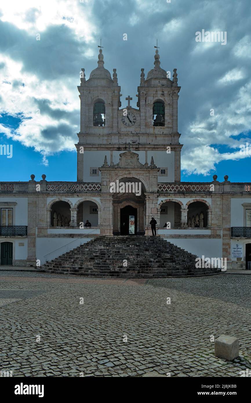 Church of Nossa Senhora da Nazaré. Iconic landmark in the village of ...