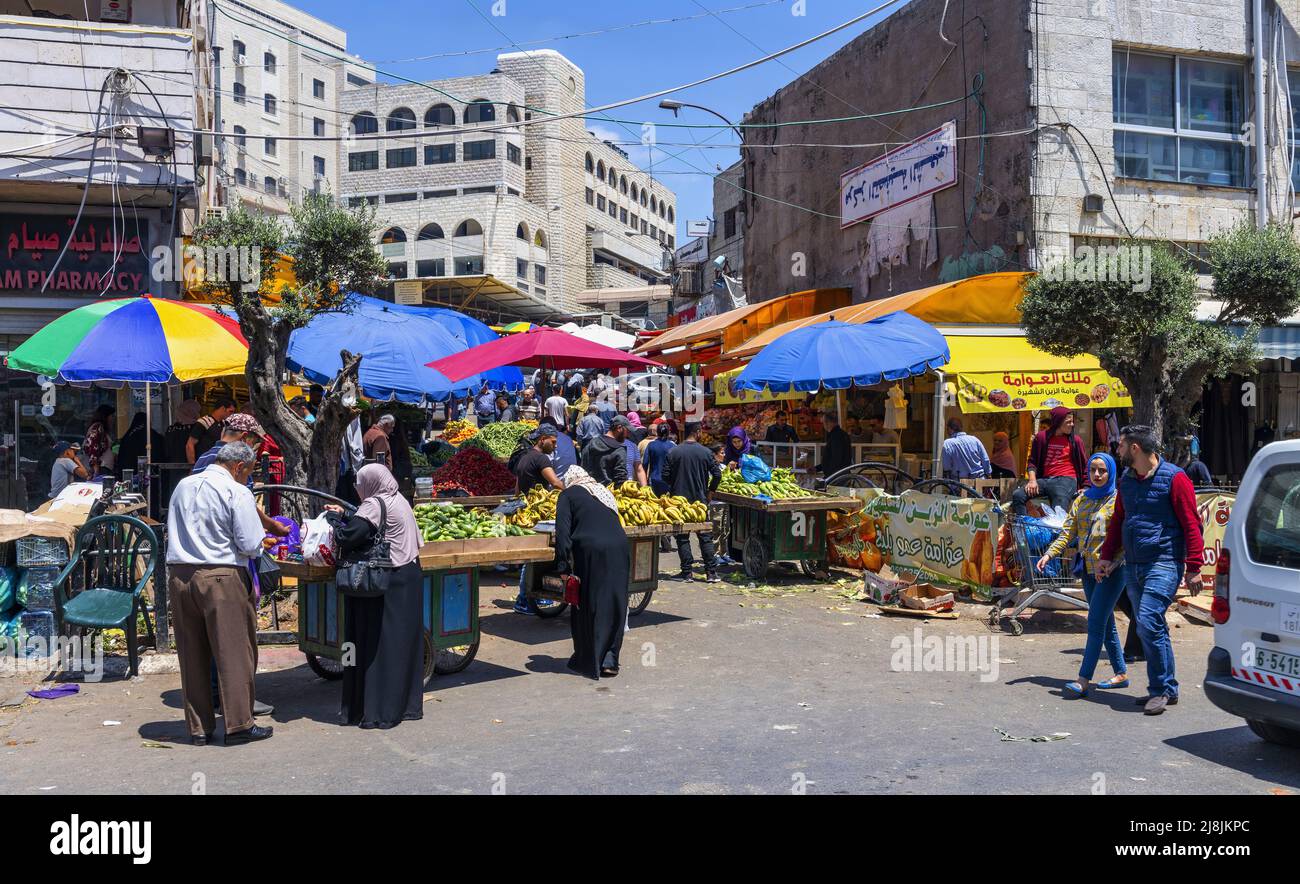 Street market in Ramallah, Palestine Stock Photo - Alamy