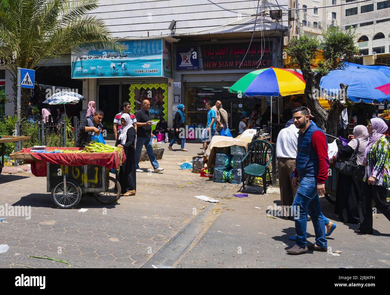 Street market in Ramallah, Palestine Stock Photo - Alamy