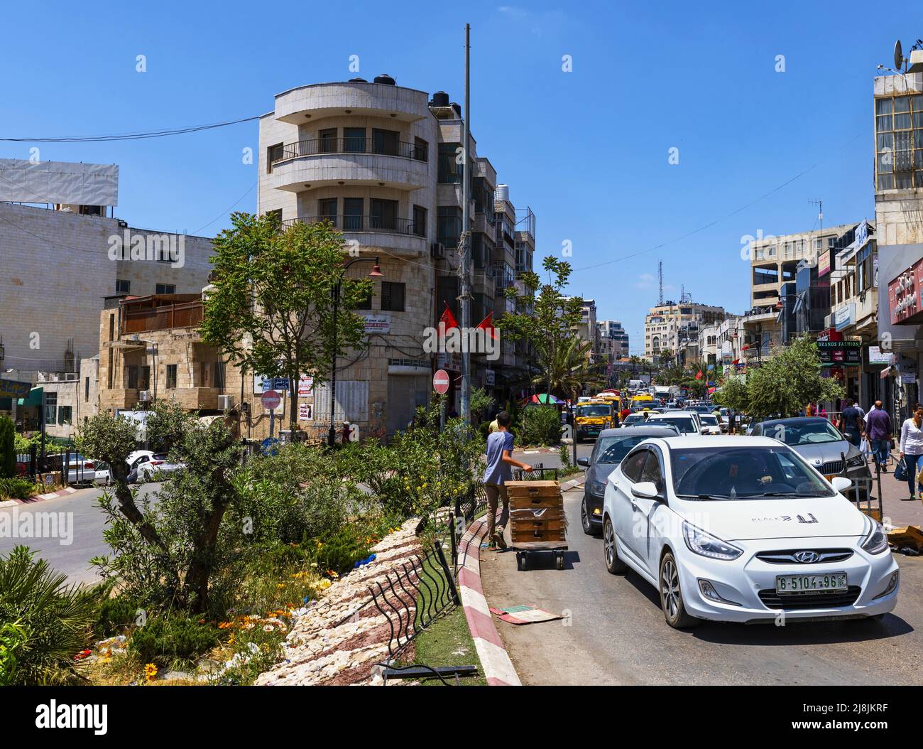 Street in Ramallah, Palestine Stock Photo - Alamy