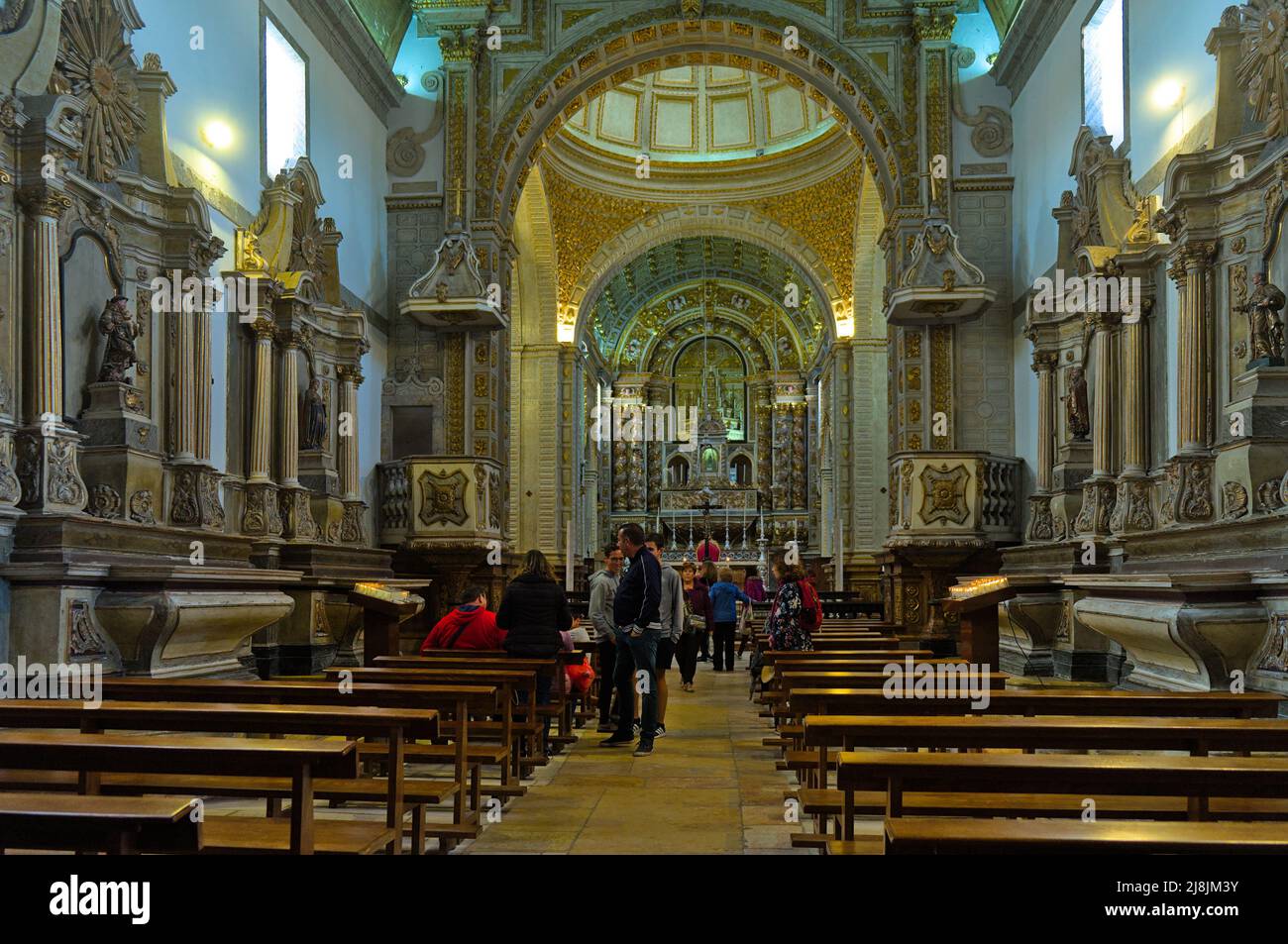 Church of Nossa Senhora da Nazaré Interior. Iconic landmark in the ...