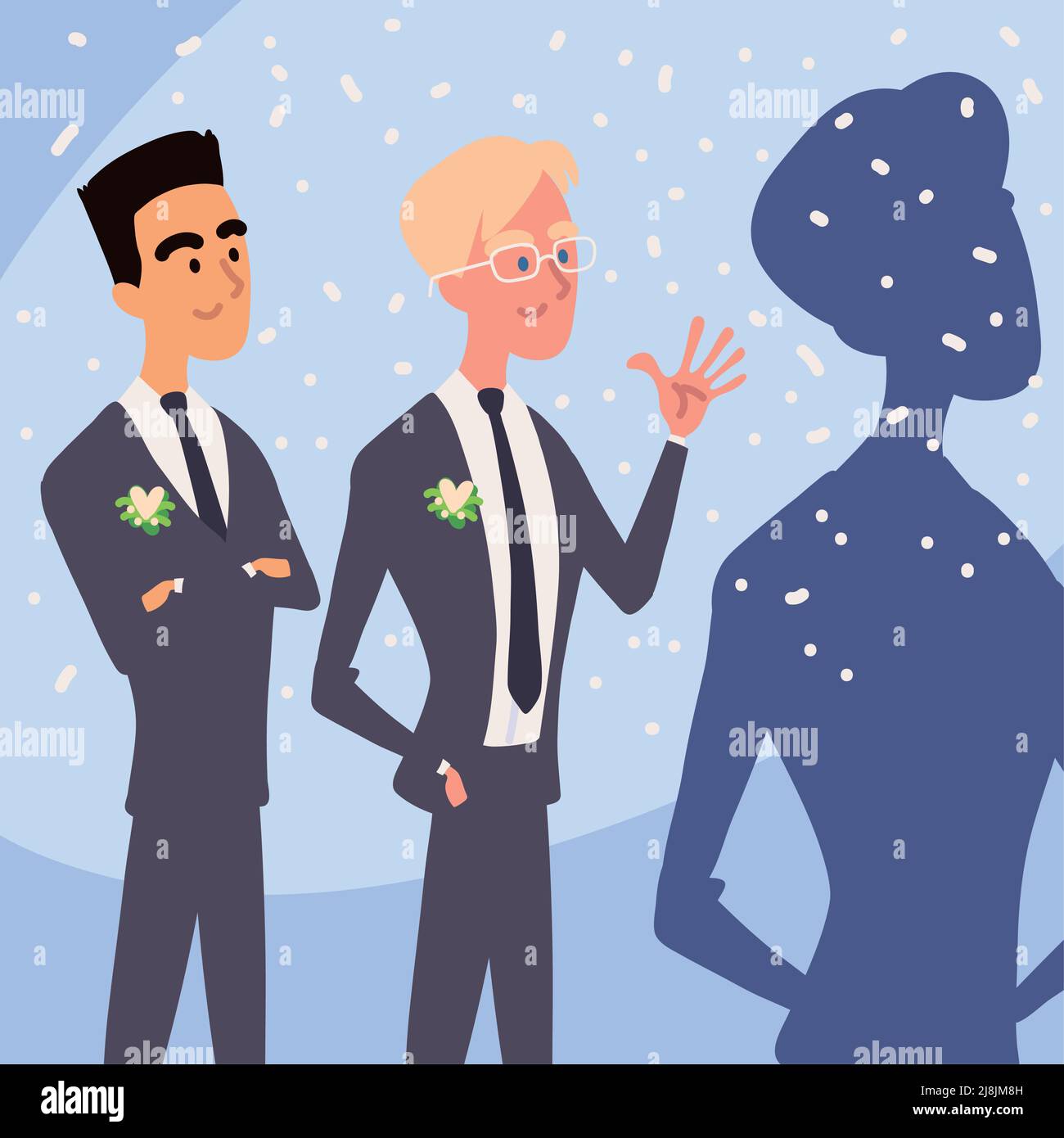 groomsmen in elegant suits Stock Vector Image & Art - Alamy
