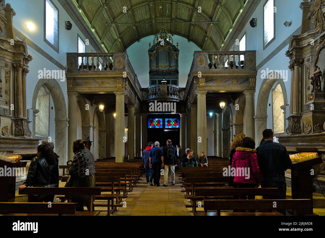 Church of Nossa Senhora da Nazaré Interior. Iconic landmark in the ...