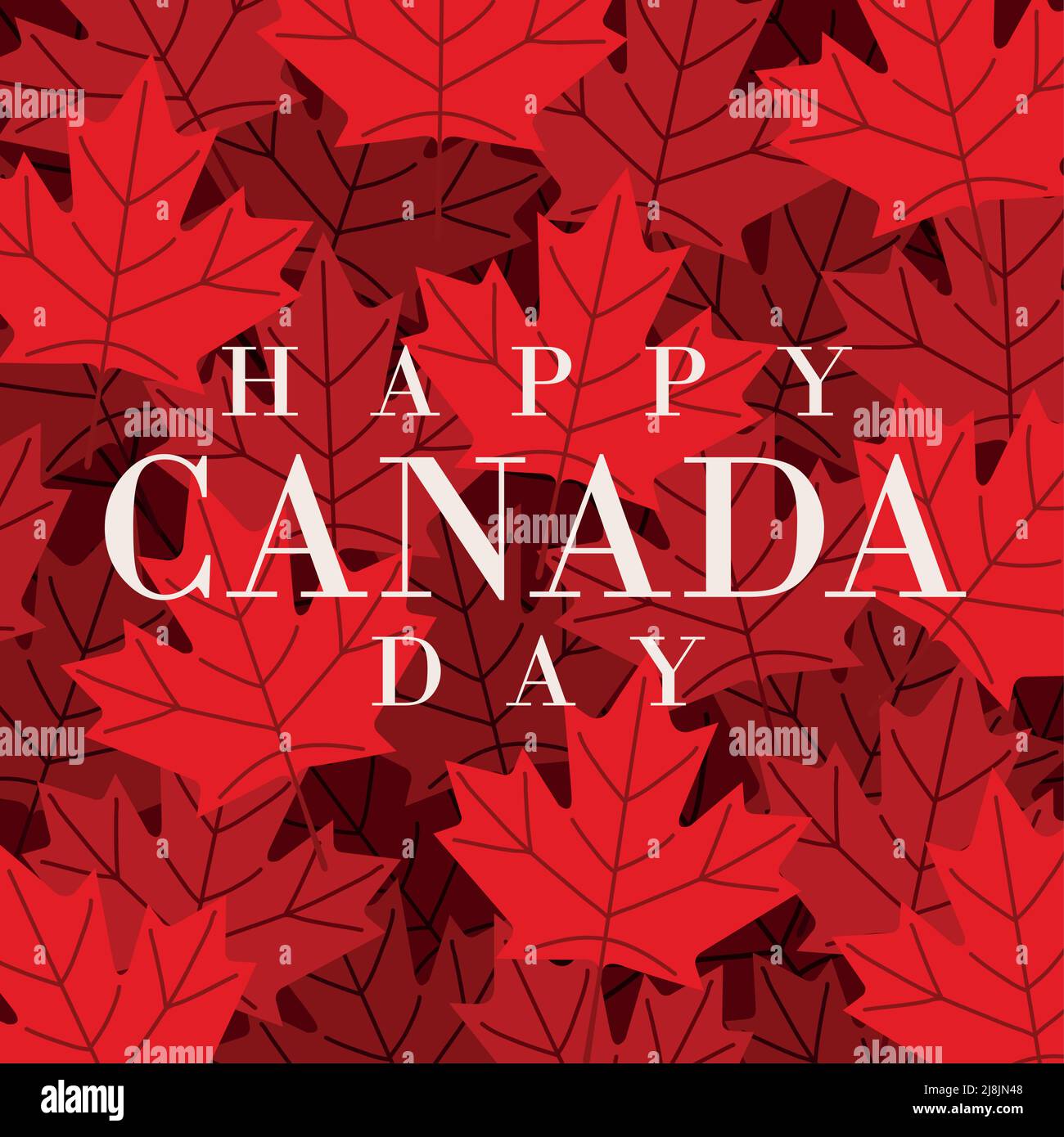 Happy Canada Day card Stock Vector Image & Art - Alamy
