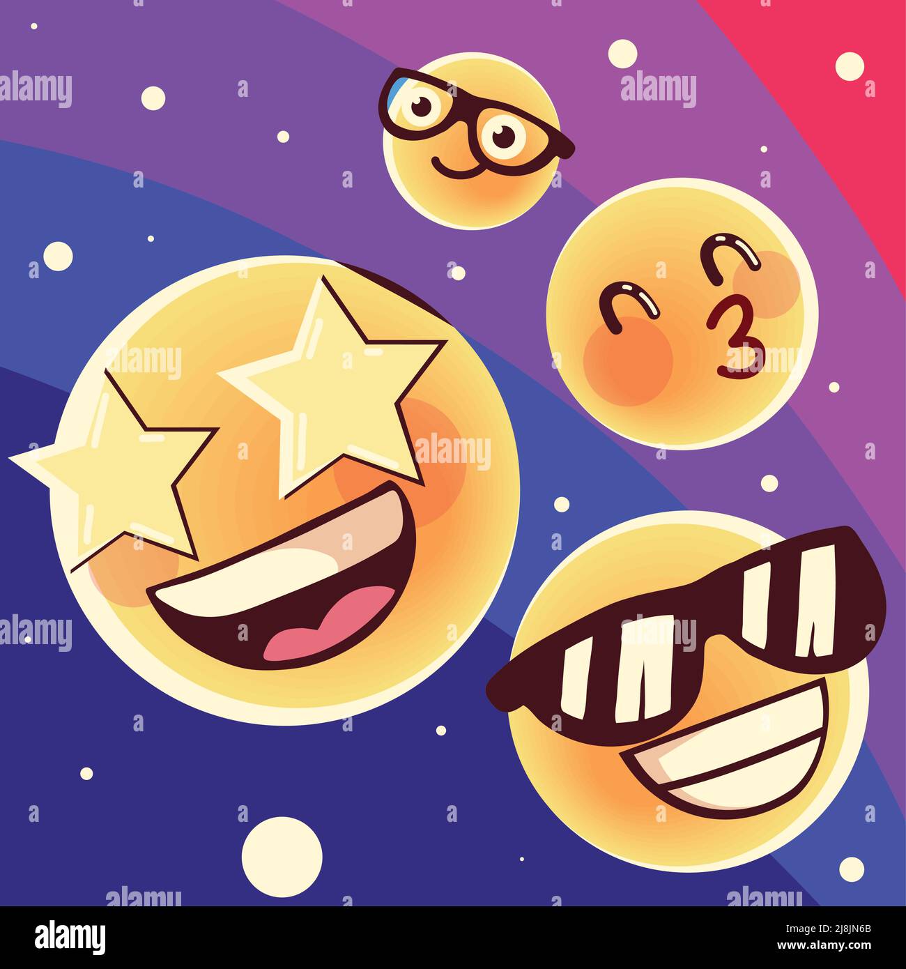 cheerful emoji expressions Stock Vector Image & Art - Alamy