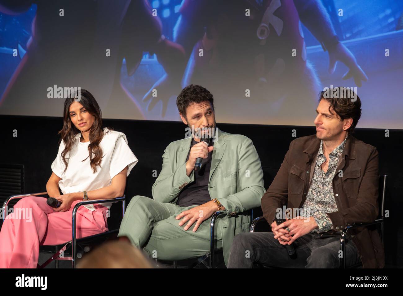 Rome, Italy - May 16, 2022: Interview with the Italian actors Raoul ...