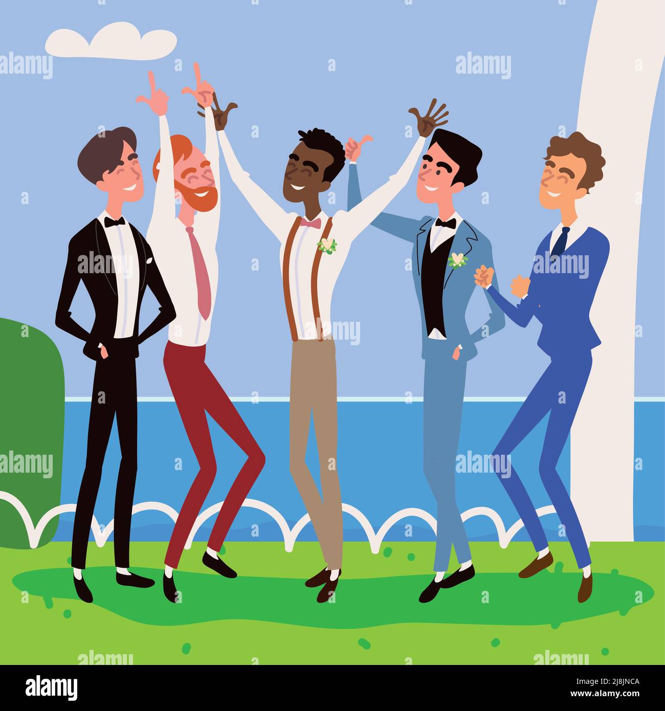 Groomsman Stock Vector Images - Alamy