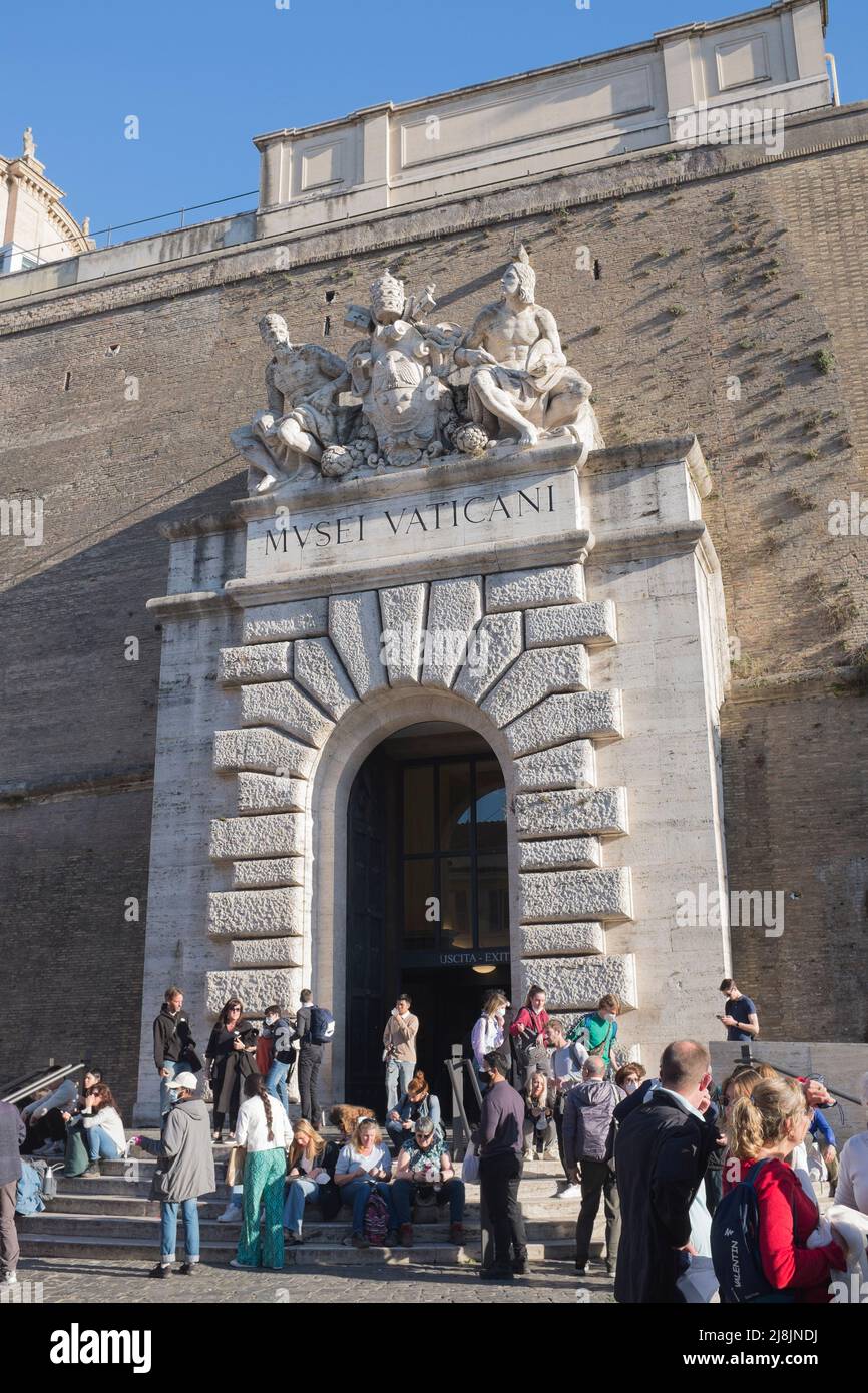 Exit Door of the Vatican Museums Rome Italy Stock Photo - Alamy
