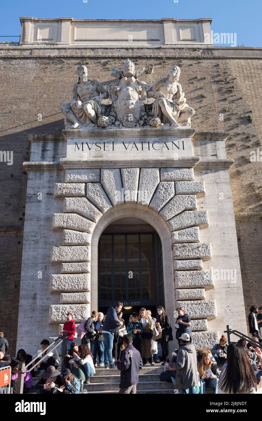 Exit Door of the Vatican Museums Rome Italy Stock Photo - Alamy
