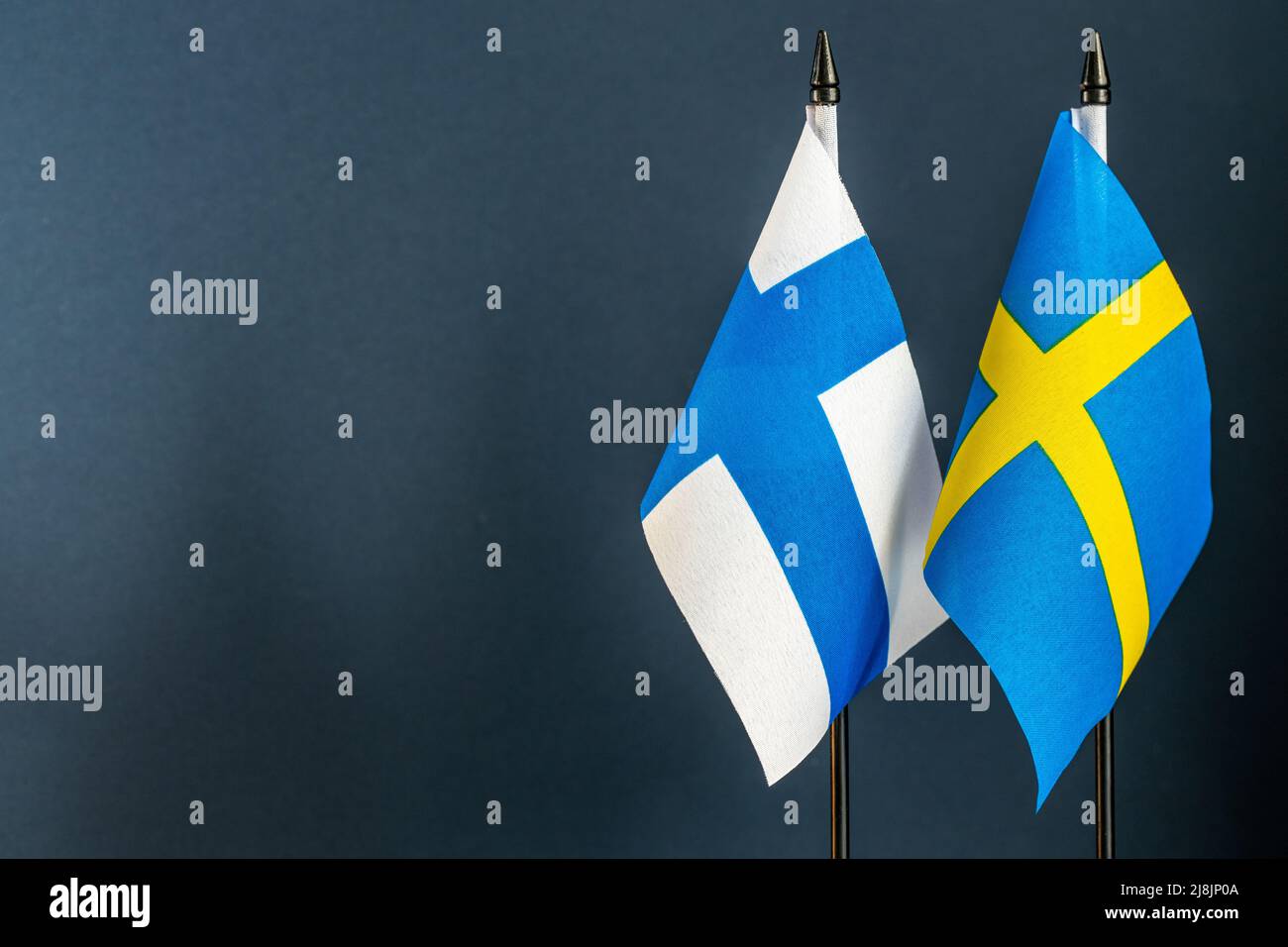 Flags of Sweden and Finland, Alliance and cooperation, Place for text ...