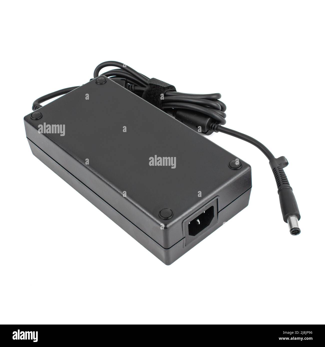 laptop power adapter isolated on white background Stock Photo - Alamy