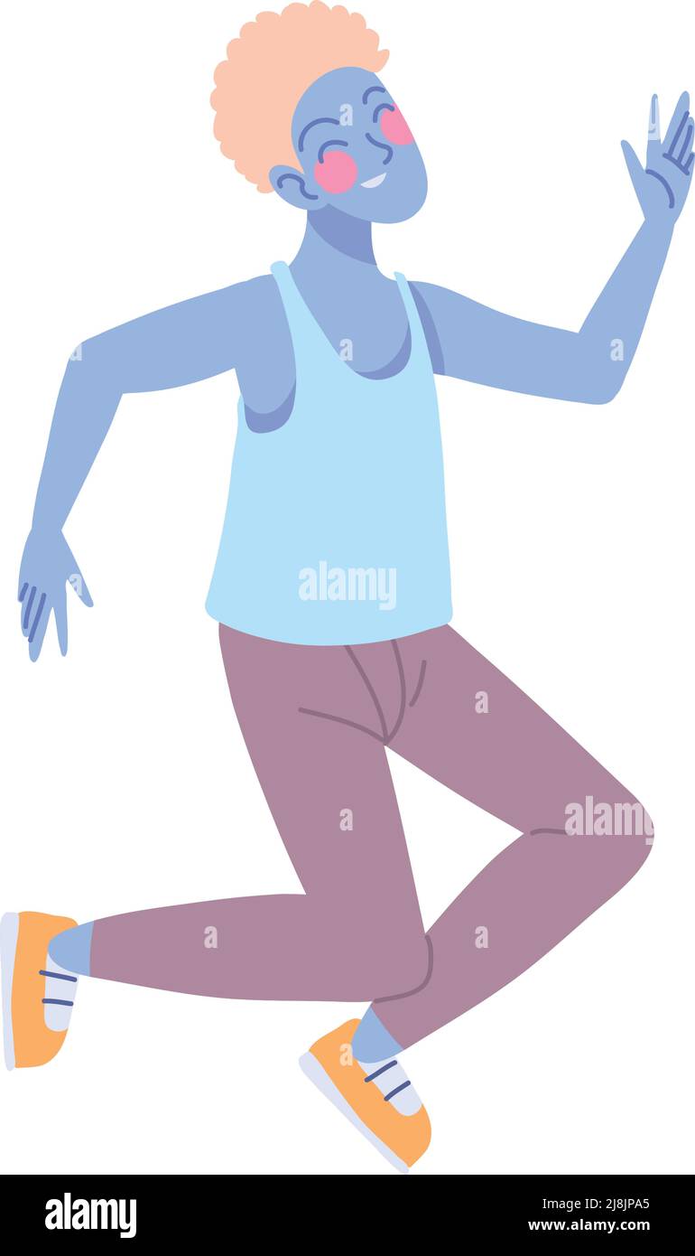happy guy character Stock Vector Image & Art - Alamy