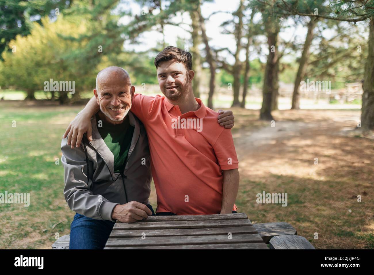 Down syndrome family hi-res stock photography and images - Alamy