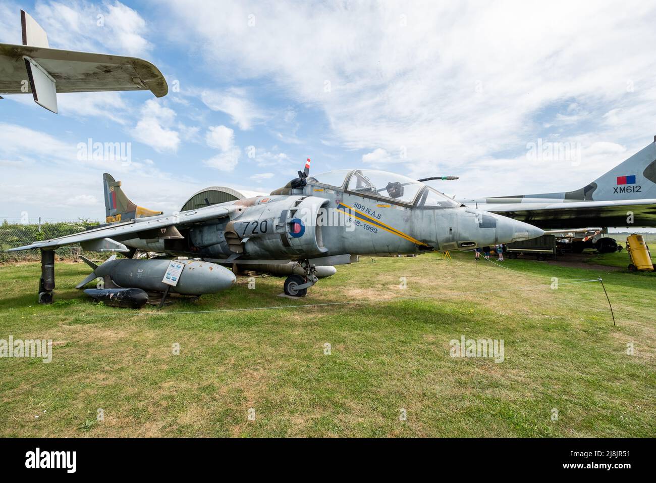 Norwich, Norfolk, UK – May 14 2022. A grounded Hawker Siddeley Harrier ...