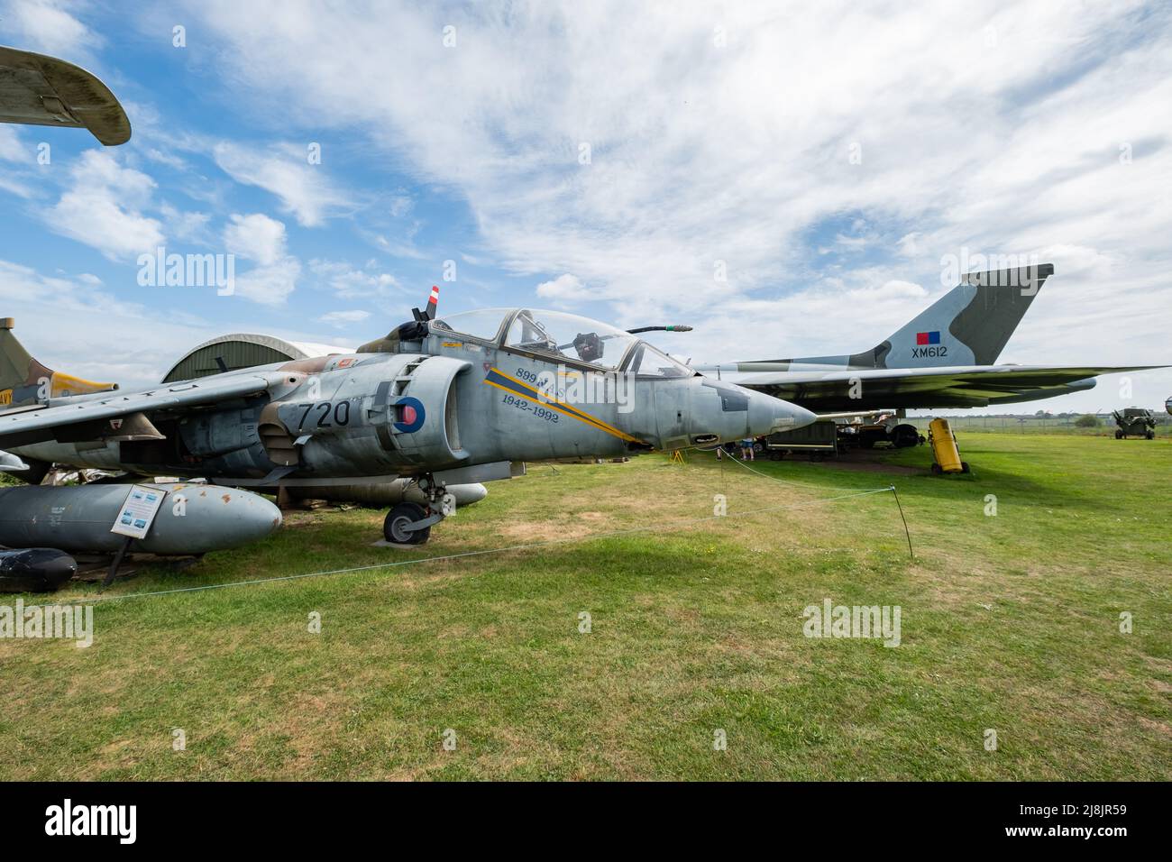 Norwich, Norfolk, UK – May 14 2022. A grounded Hawker Siddeley Harrier ...