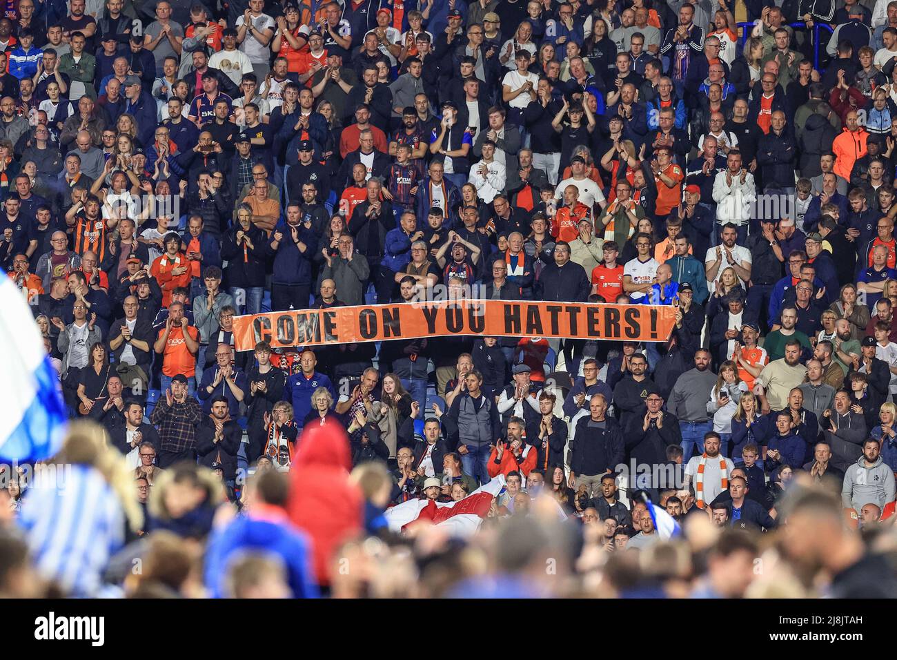 Dejected Hatters fans as they lose 1-0 to Huddersfield with a late goal ...