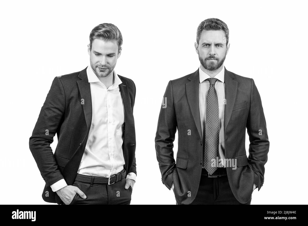 boss and employee men are executive business workers and businessmen ...