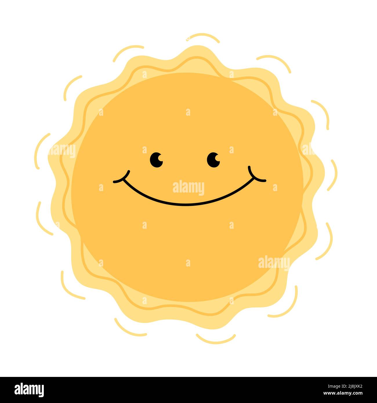 Shining Sun. Smiling smiley face Stock Vector Image & Art - Alamy