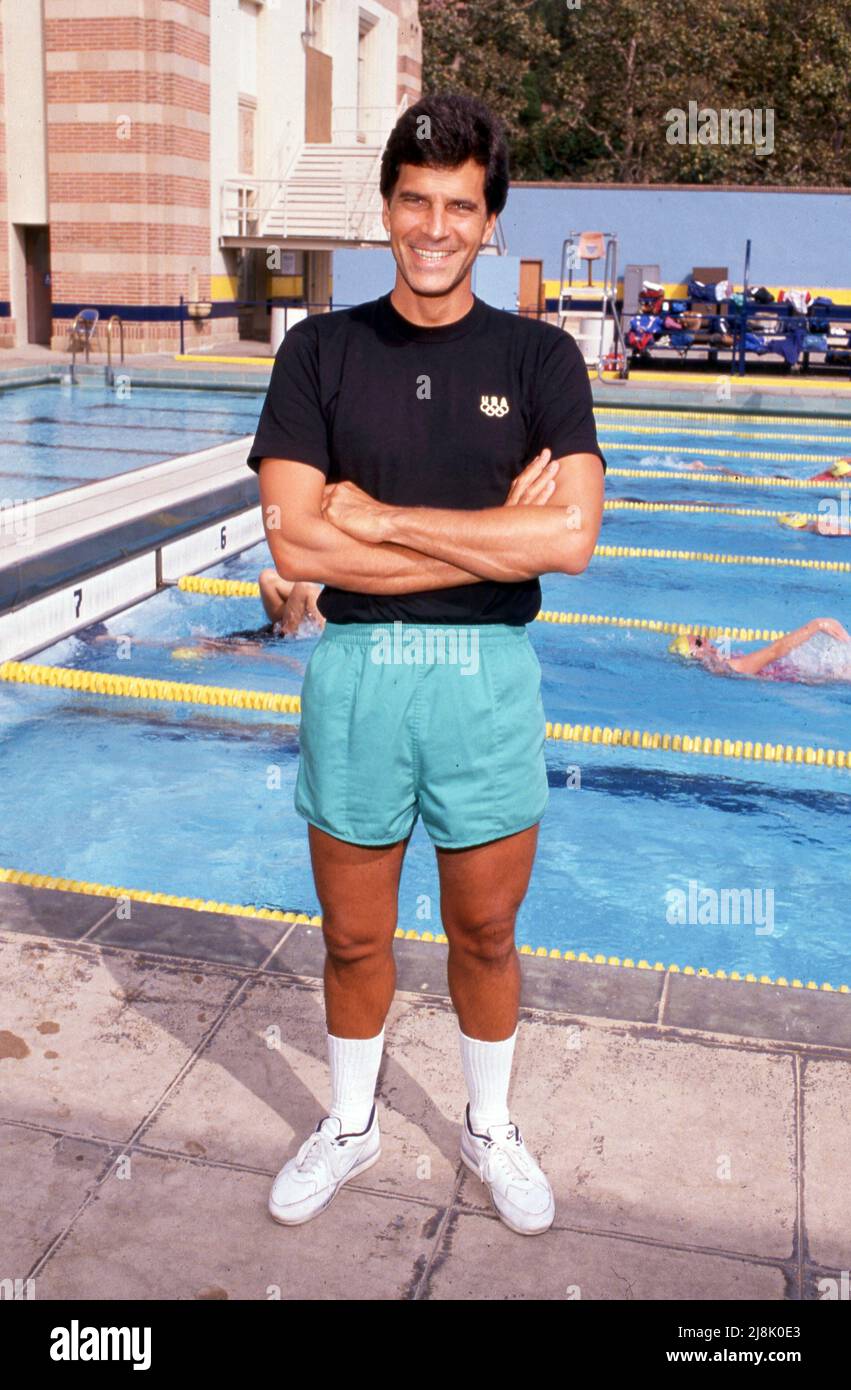 Mark Spitz 1990. Credit: Ralph Dominguez/MediaPunch Stock Photo - Alamy