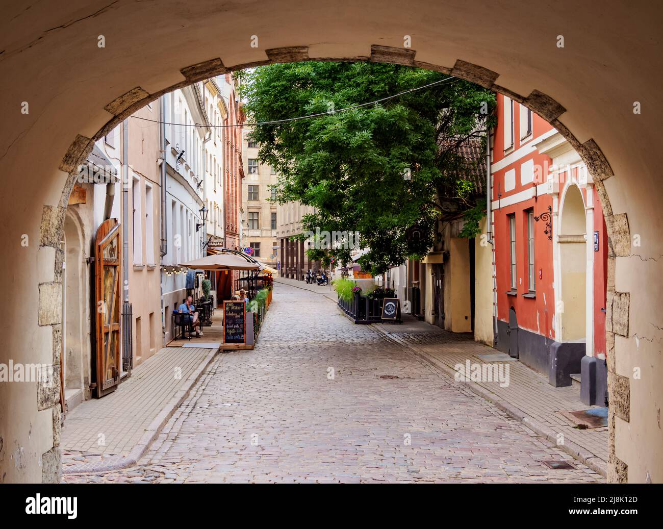 The Swedish Gate, Old Town, Riga, Latvia Stock Photo - Alamy