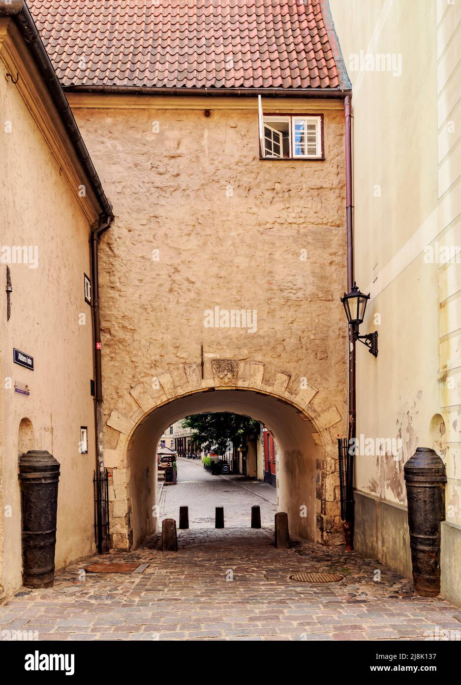The Swedish Gate, Old Town, Riga, Latvia Stock Photo - Alamy