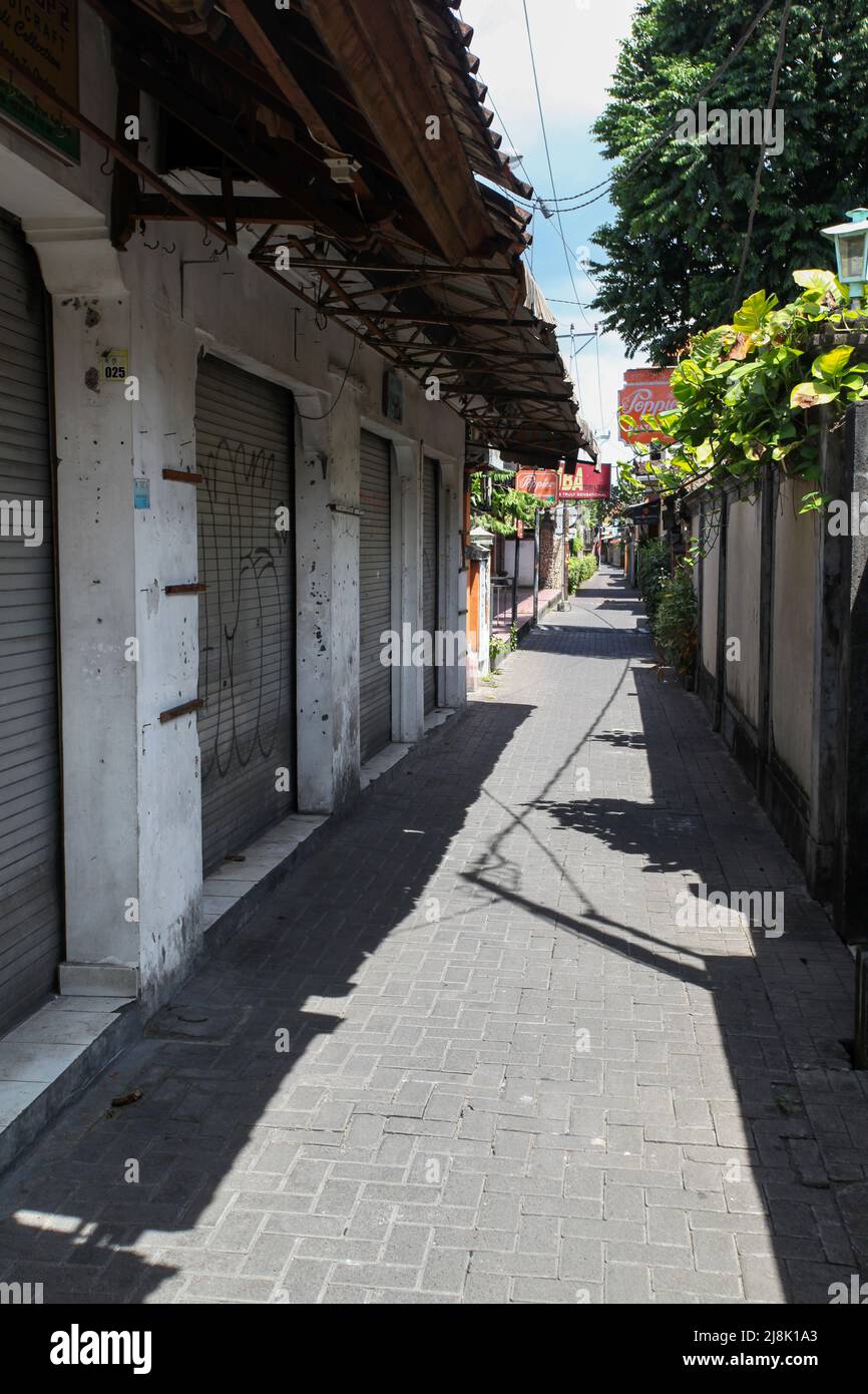 Indonesia bali kuta poppies lane hi-res stock photography and images ...