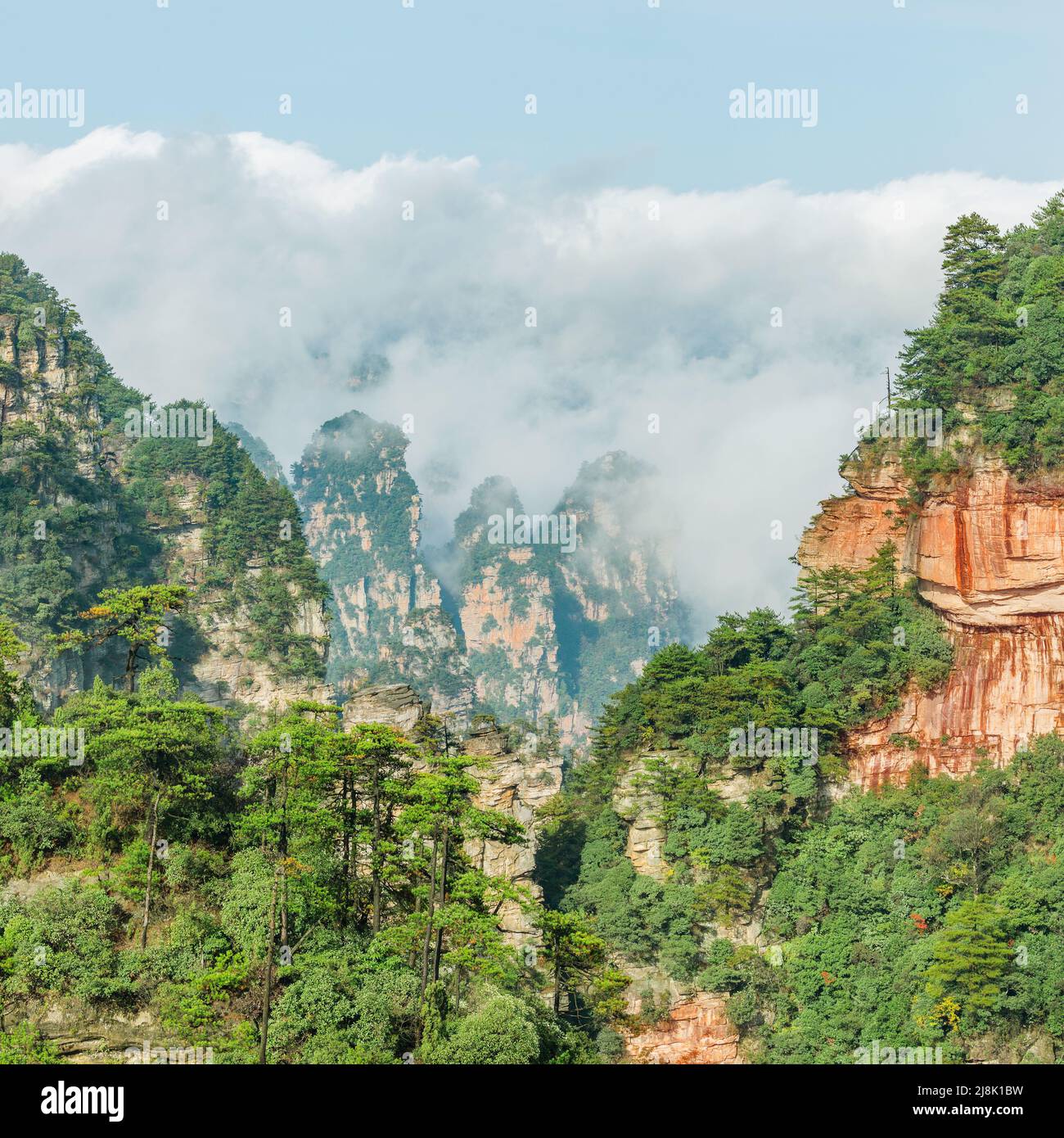Zhangjiajie national forest park aerial hi-res stock photography and ...