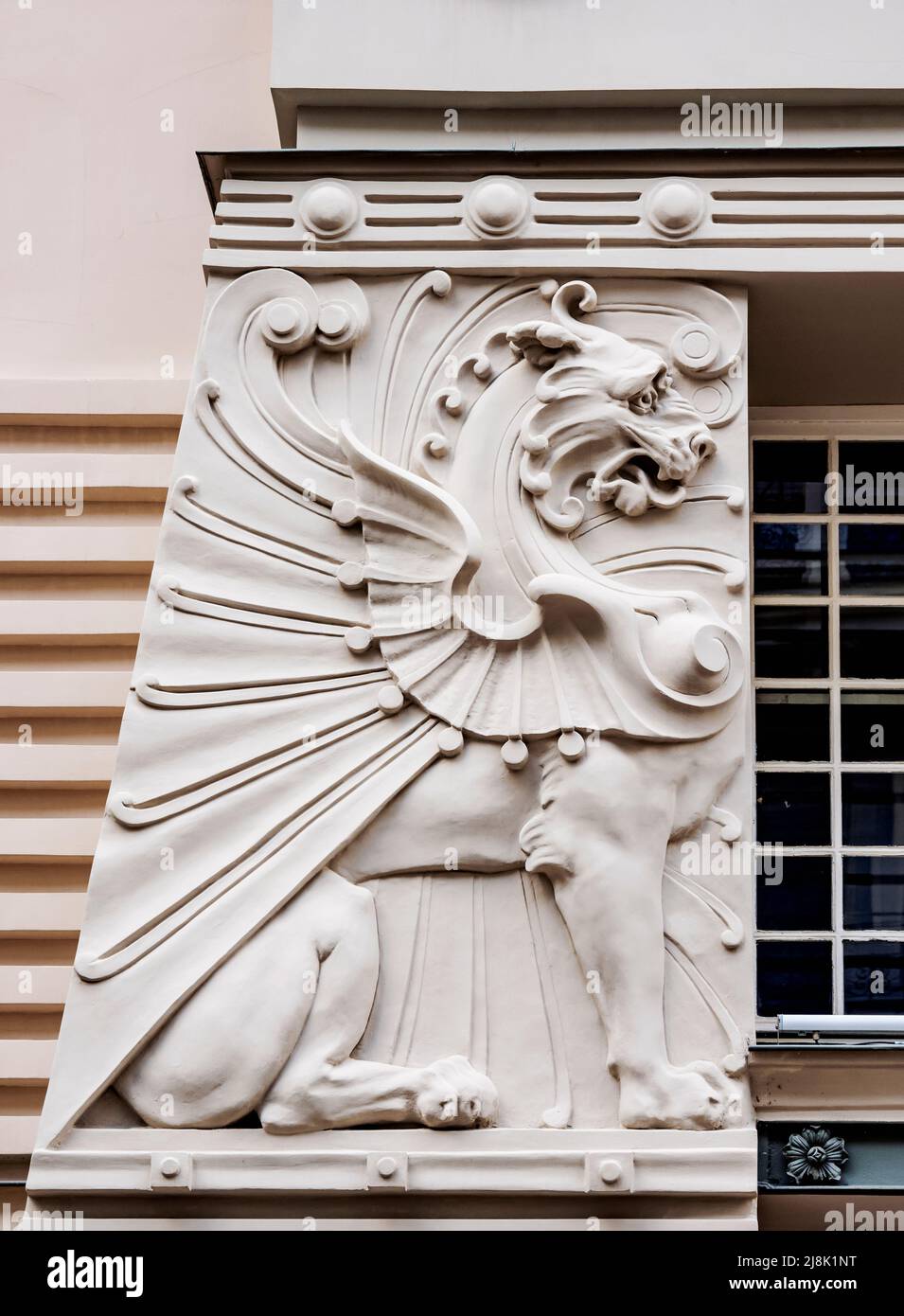 Art Nouveau Architecture, 4 Albert Street, Riga, Latvia Stock Photo - Alamy