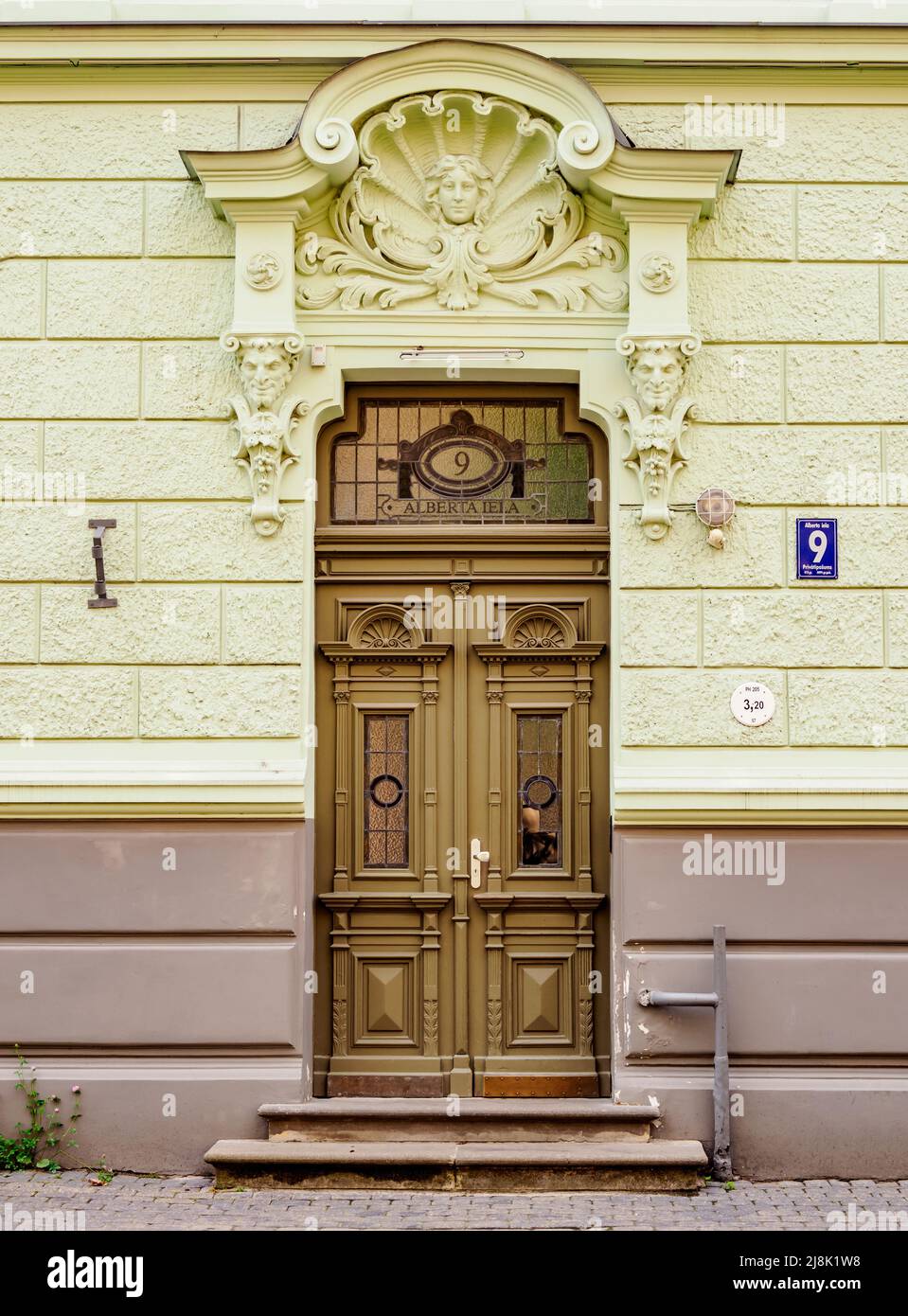 Art Nouveau Architecture, Albert Street, Riga, Latvia Stock Photo - Alamy