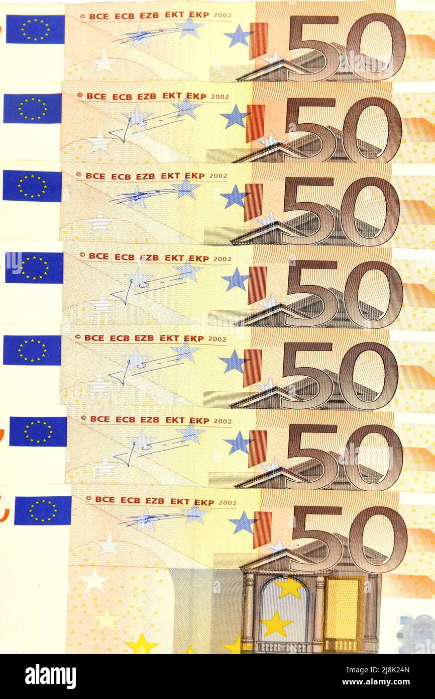 50 Euro bills, fanned Stock Photo - Alamy