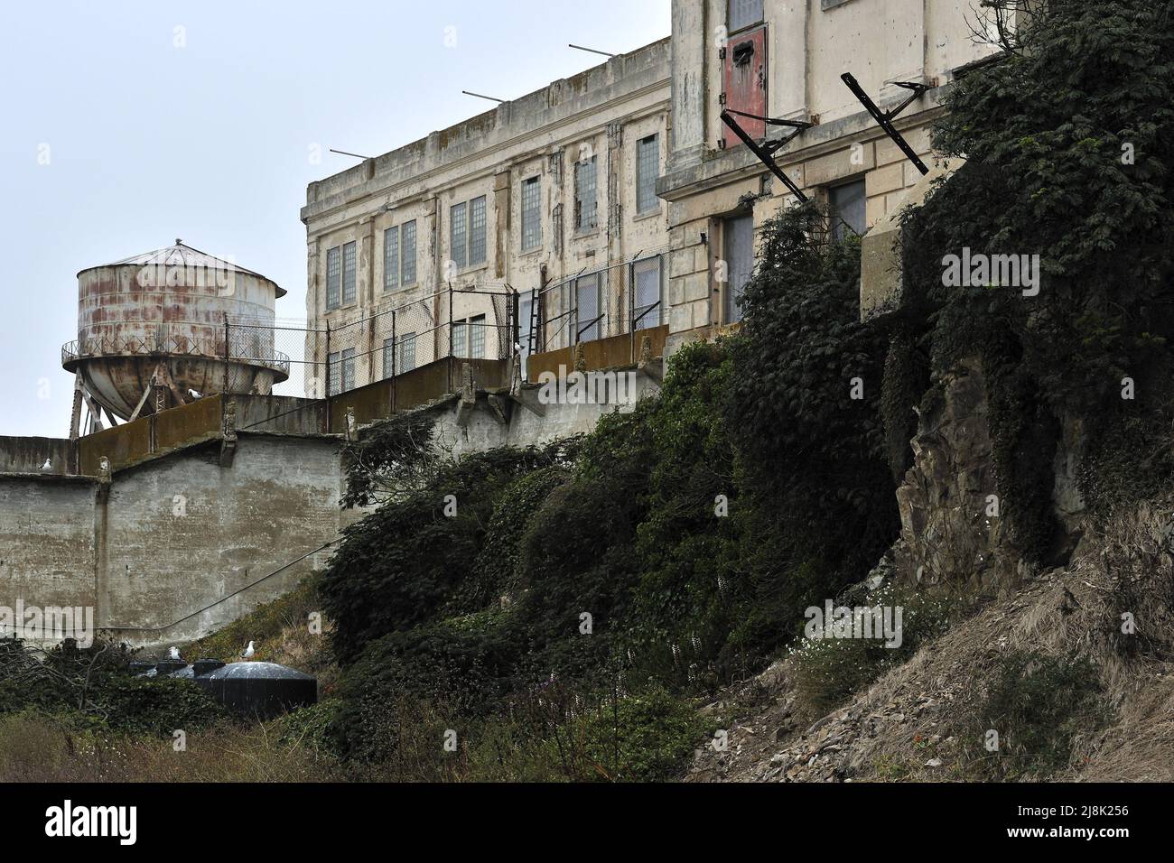 Prison, cell block, USA, California, San Francisco, Alcatraz Island ...