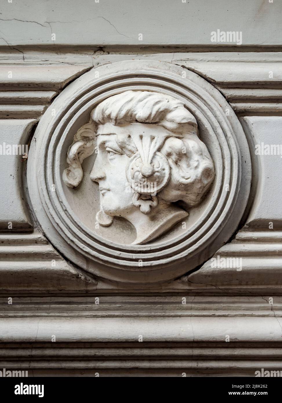 Art Nouveau Architecture, 10 Elizabetes Street, Riga, Latvia Stock ...