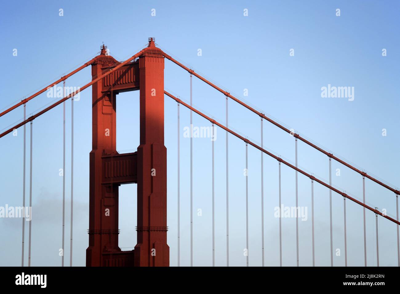 Golden Gate Bridge in evening light, USA, California, San Francisco ...