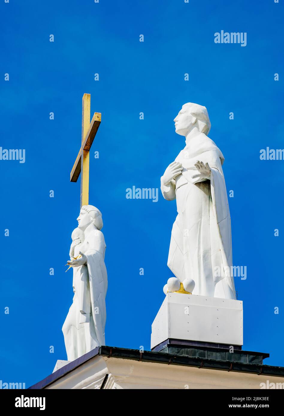Saint Casimir and Saint Helena Statues at the Cathedral Basilica of St ...
