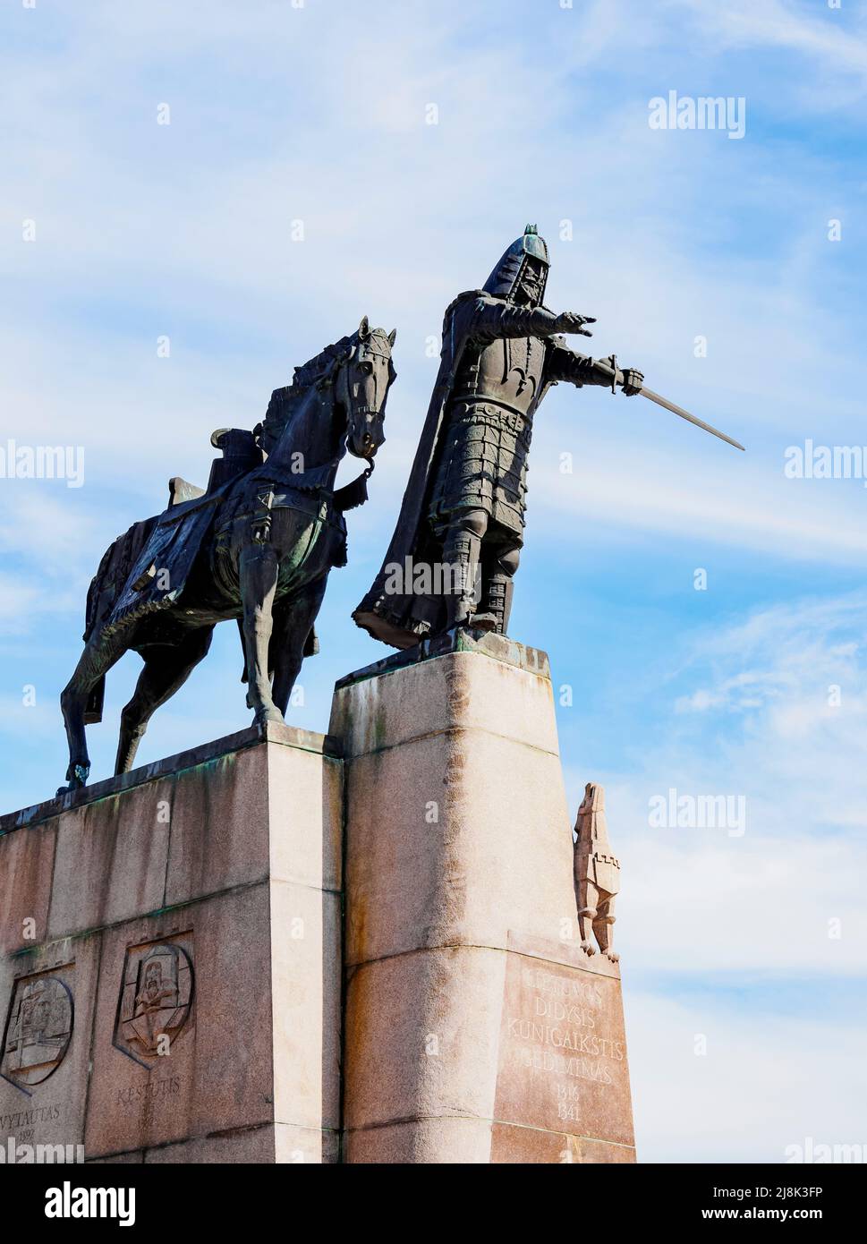 Monument to Grand Duke Gediminas, Vilnius, Lithuania Stock Photo - Alamy