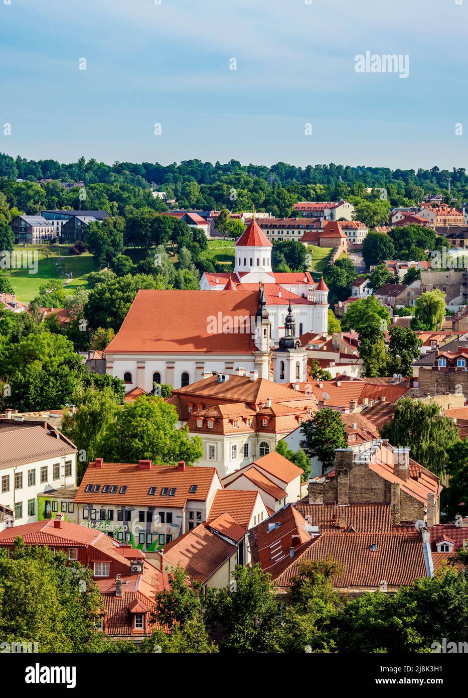 Old Town, elevated view, Vilnius, Lithuania Stock Photo - Alamy