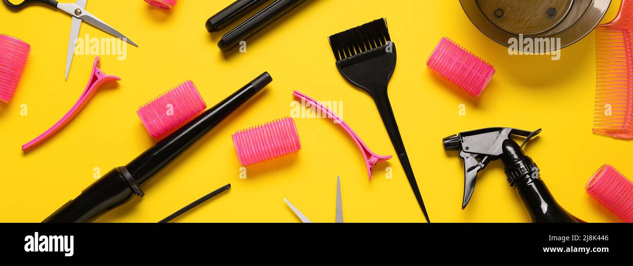 Hairdresser banner set hi-res stock photography and images - Alamy