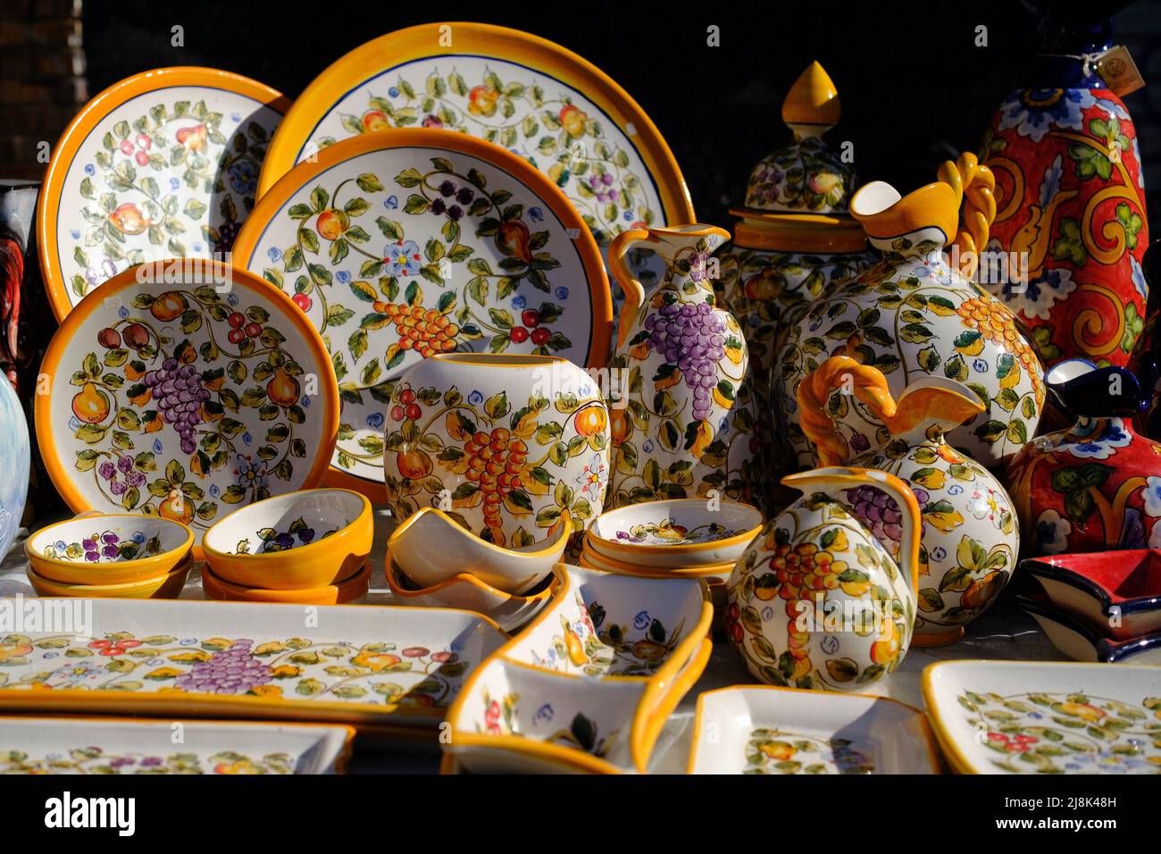 Madrid, Spain. 16th May, 2022. Several pieces of pottery seen exhibited ...