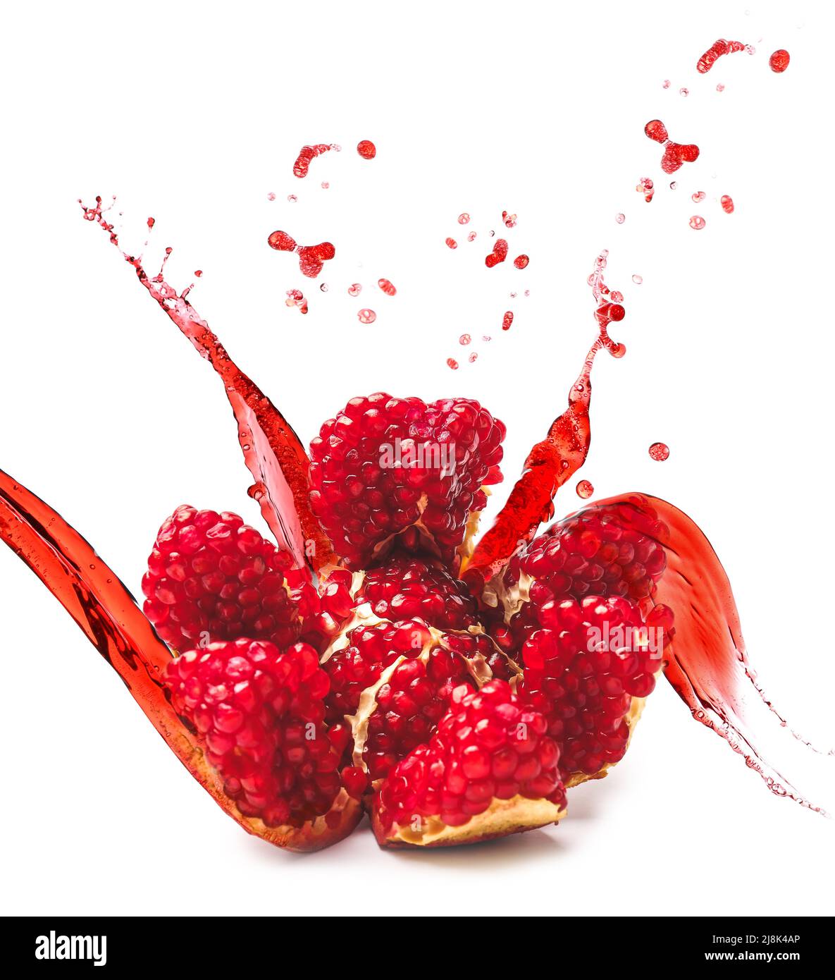 Pomegranate splashing pomegranate juice hi-res stock photography and ...