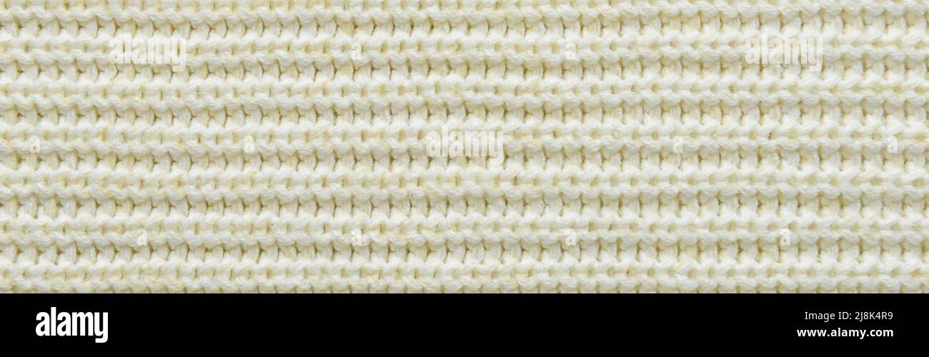 Texture of light knitted fabric as background. Banner for design Stock ...