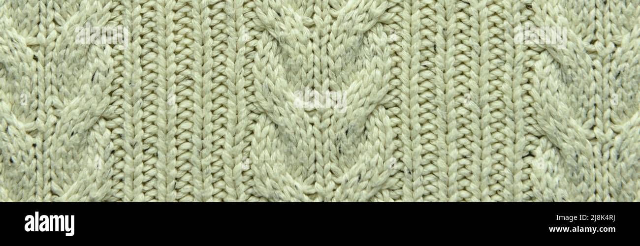 Texture of light knitted fabric as background. Banner for design Stock ...