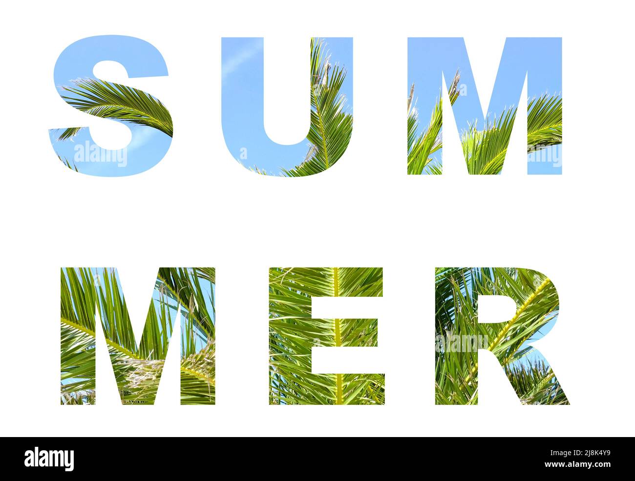 Hello summer word on Cut Out Stock Images & Pictures - Alamy