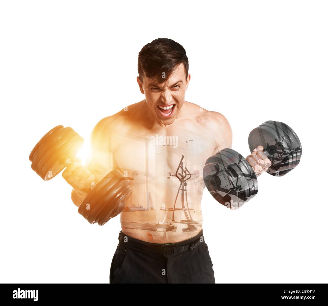 Double muscled hi-res stock photography and images - Alamy