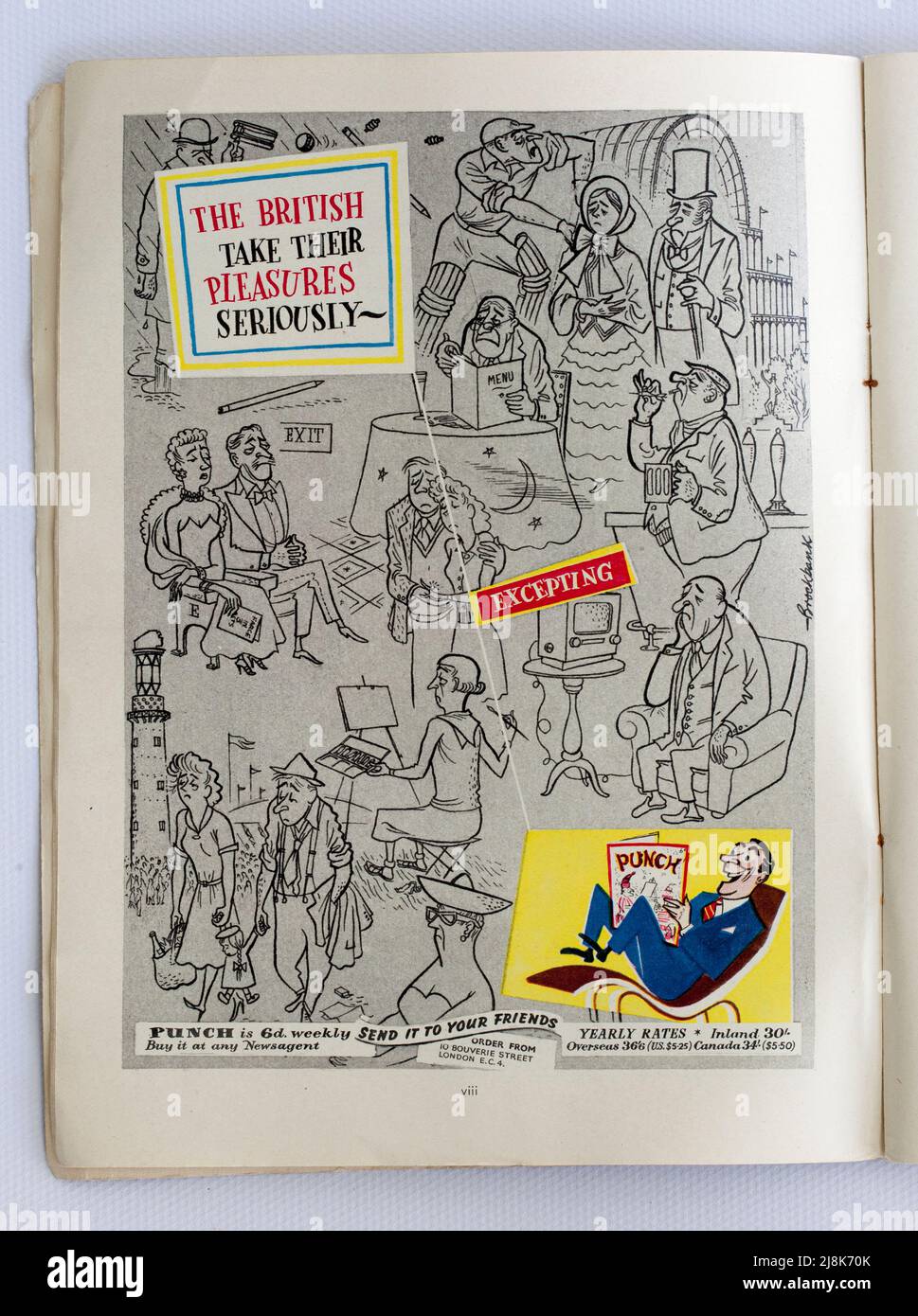 Old 1950s British Advertising for Punch Magazine Stock Photo - Alamy
